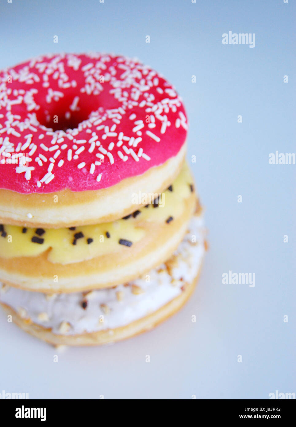 pastry greasy rich in calories rich insalubrious sweetly isolated ...