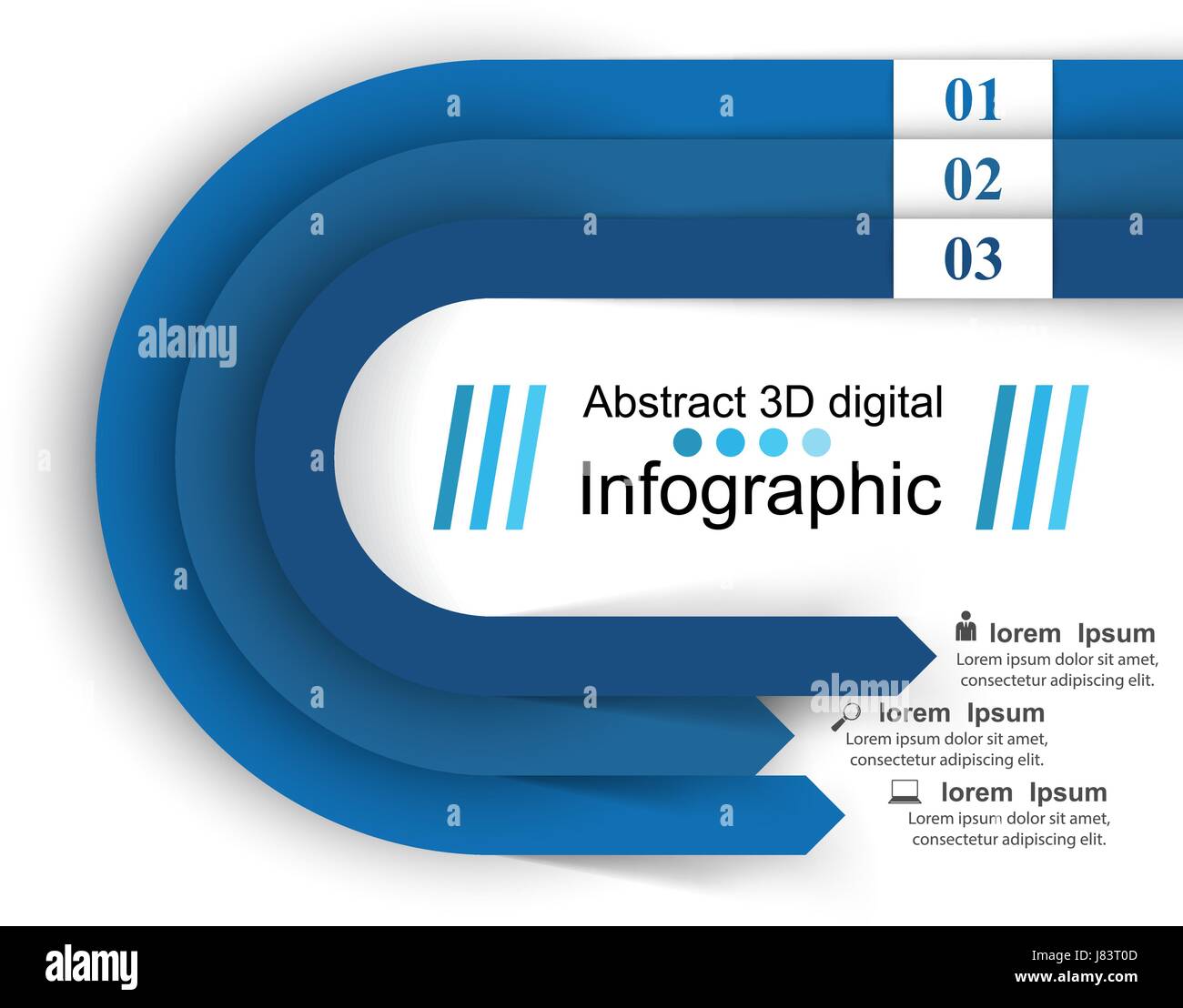 3D infographic design template and marketing icons Stock Vector Image ...