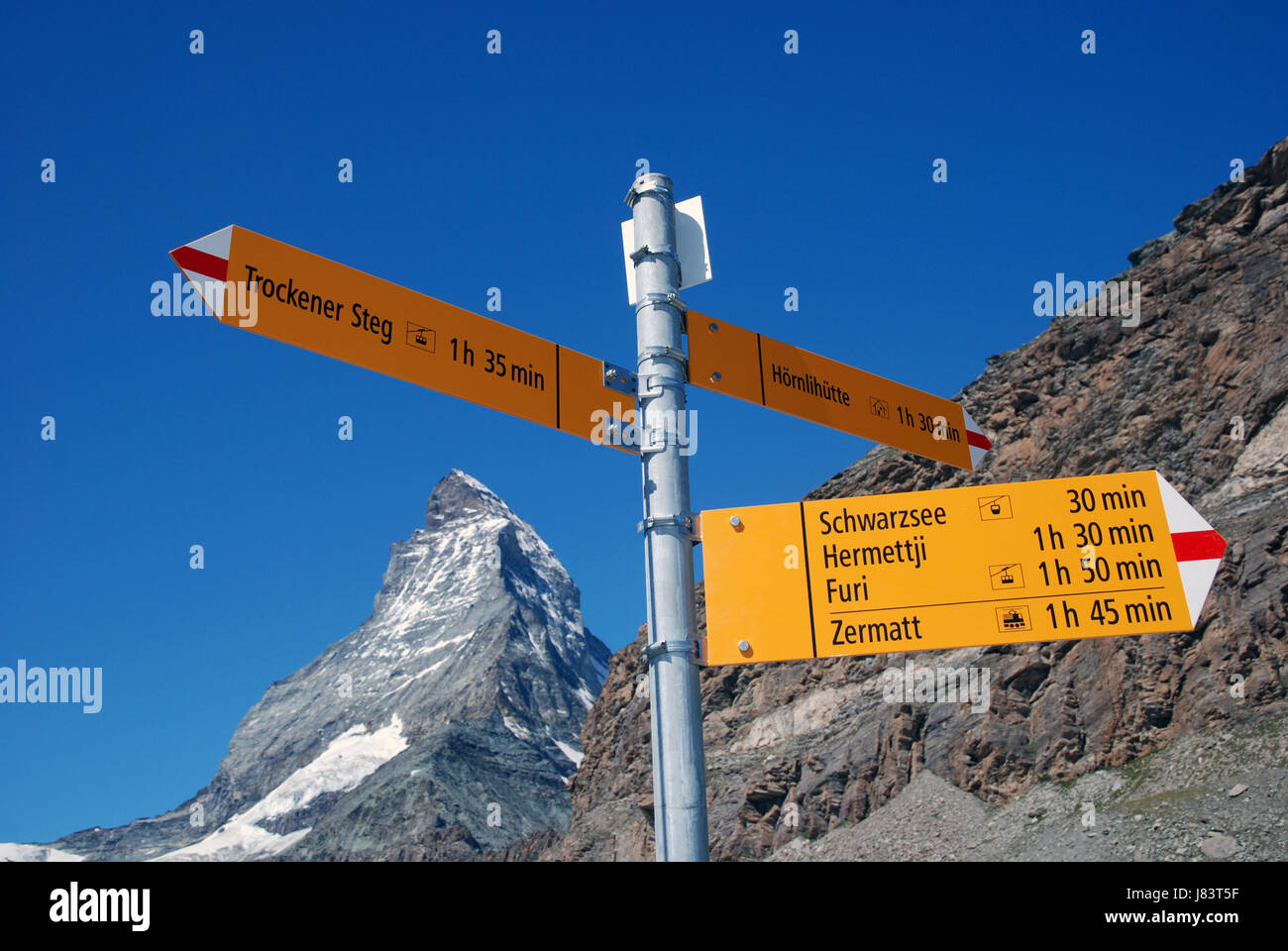 hike go hiking ramble switzerland signpost matterhorn migrate zermatt ...