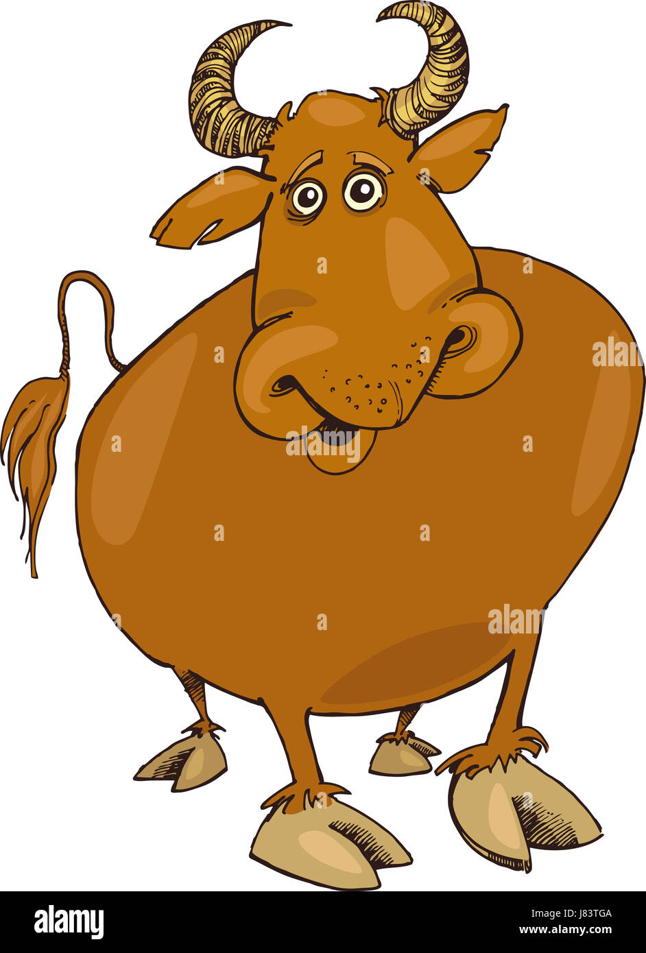 animal bull illustration farm funny cartoon ox comics art comic animal ...