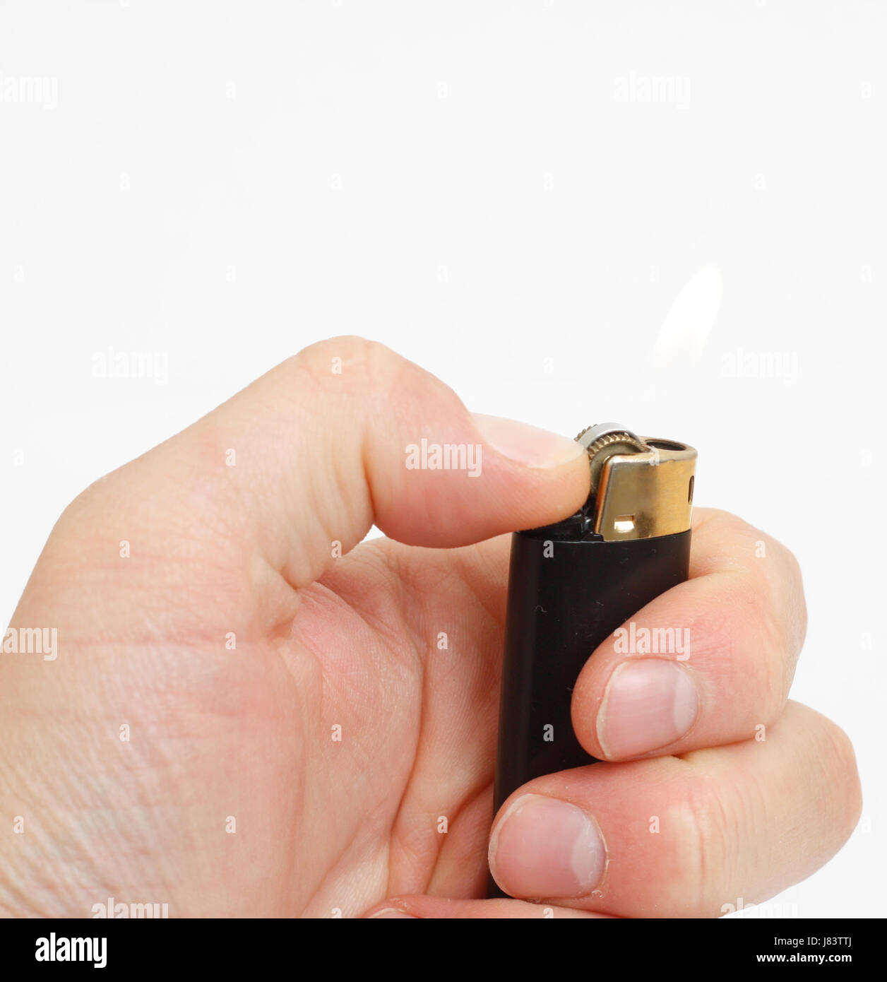 tool fire conflagration flame flames burning lighter burn hand studio ...