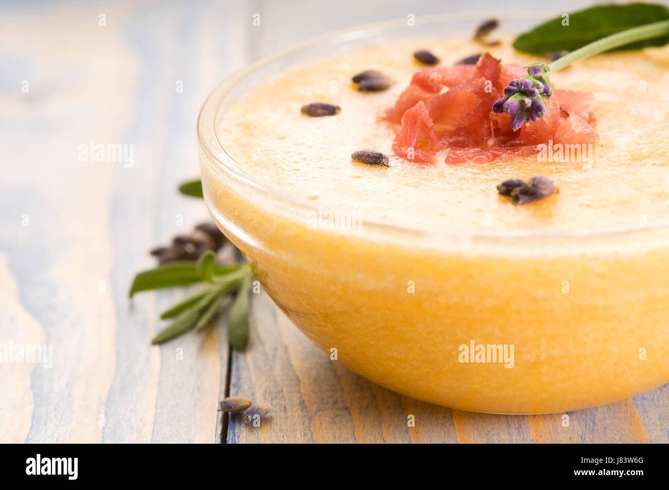 flower plant fruit lavender melon italy fresh soup blue food aliment ...