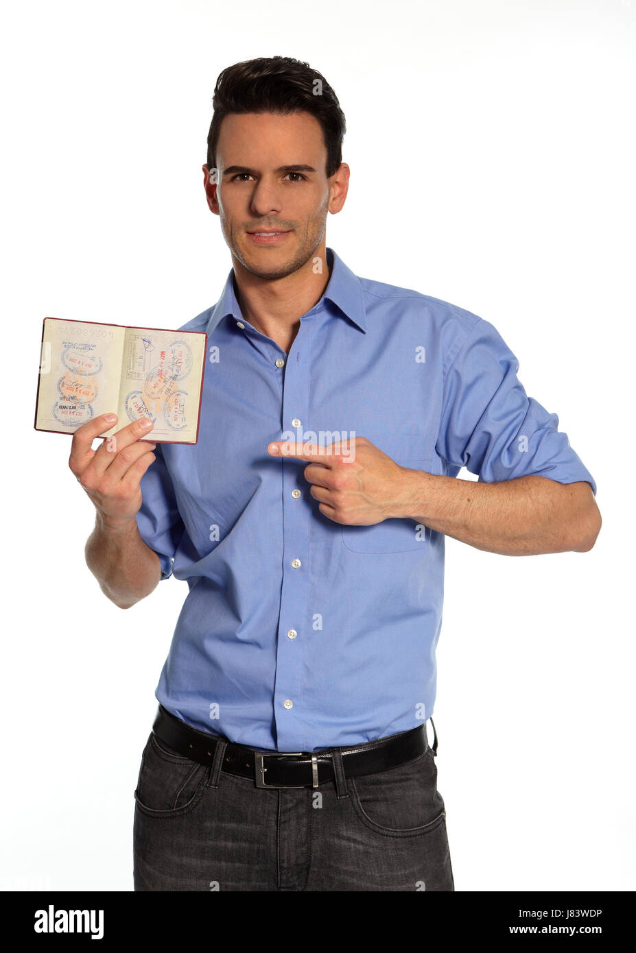 Passport Photo With Stamp High Resolution Stock Photography and Images ...