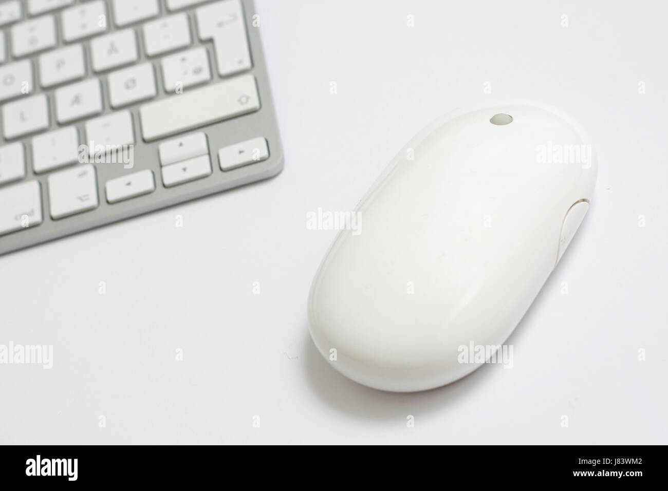 office keyboard PC computers computer desk object isolated closeup ...