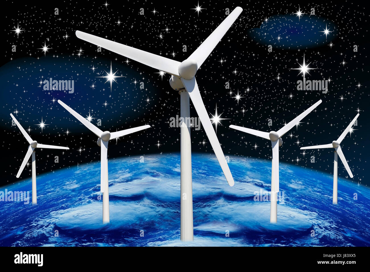 energy power electricity electric power windmill globe planet earth ...