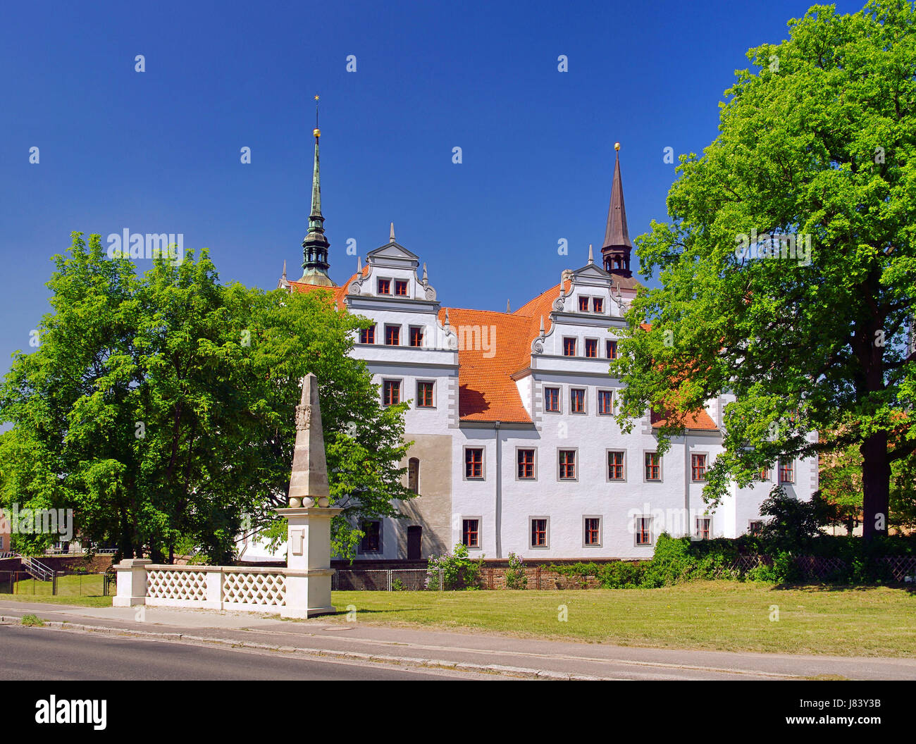 monastery convent chateau castle blue tower brandenburg monastery ...