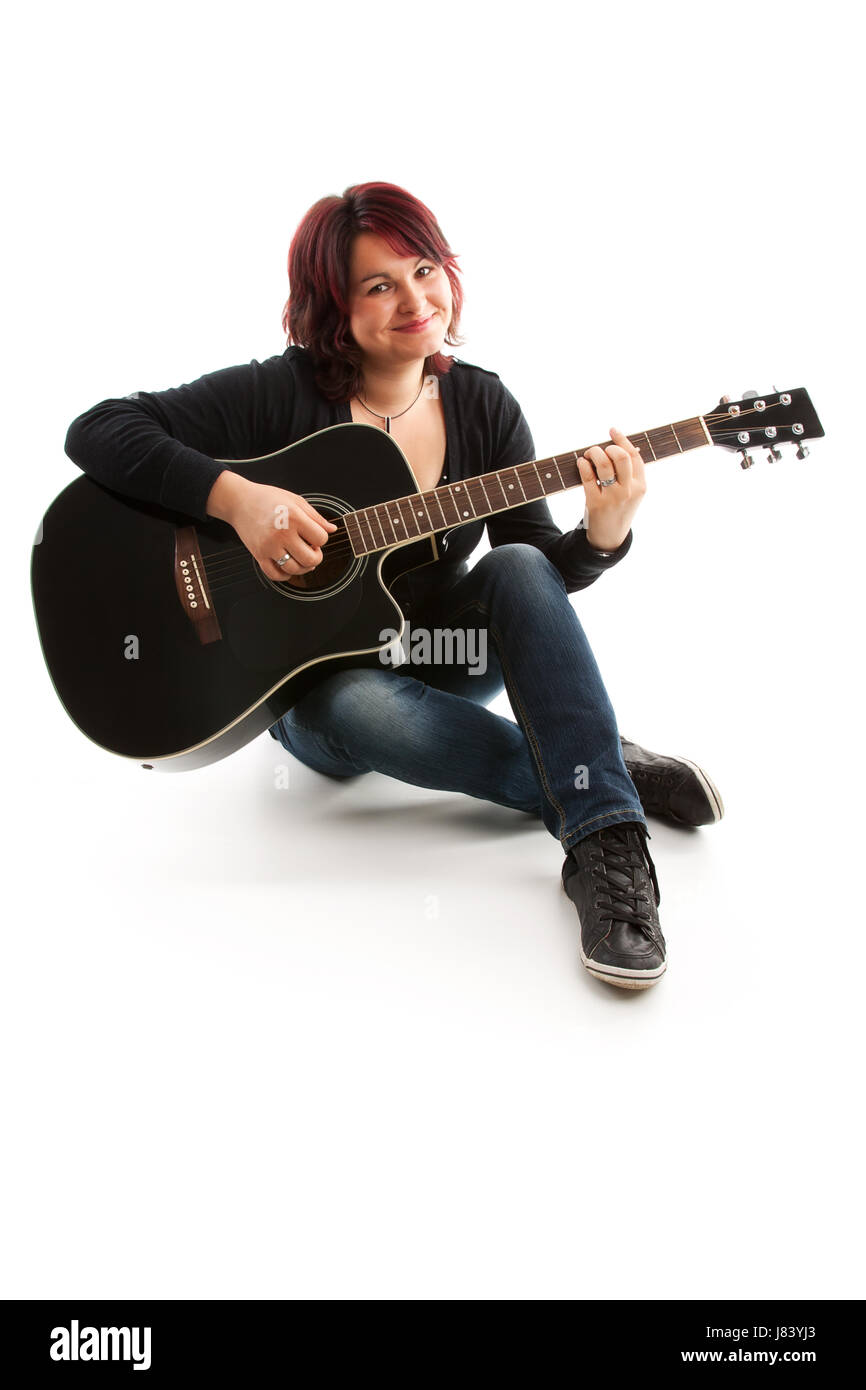 Woman body guitar red hi-res stock photography and images - Alamy