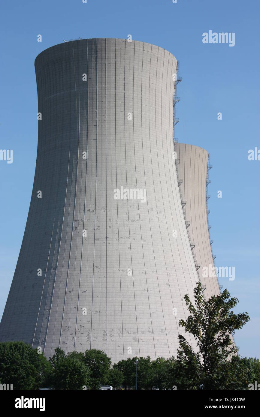 cooling towers of a nuclear power plant Stock Photo - Alamy