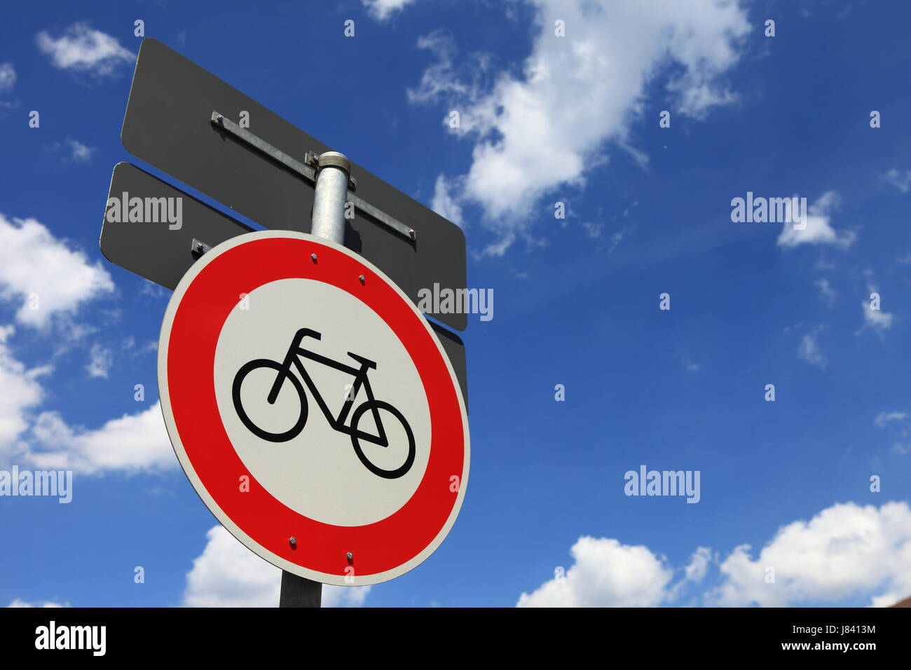 ban for cyclists Stock Photo - Alamy