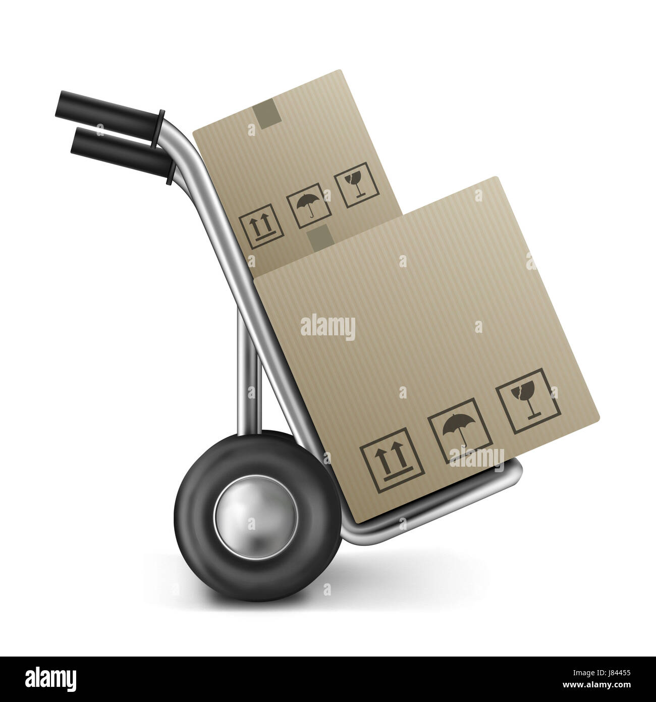 package cardboard box shipping packet parcel delivery isolated traffic ...