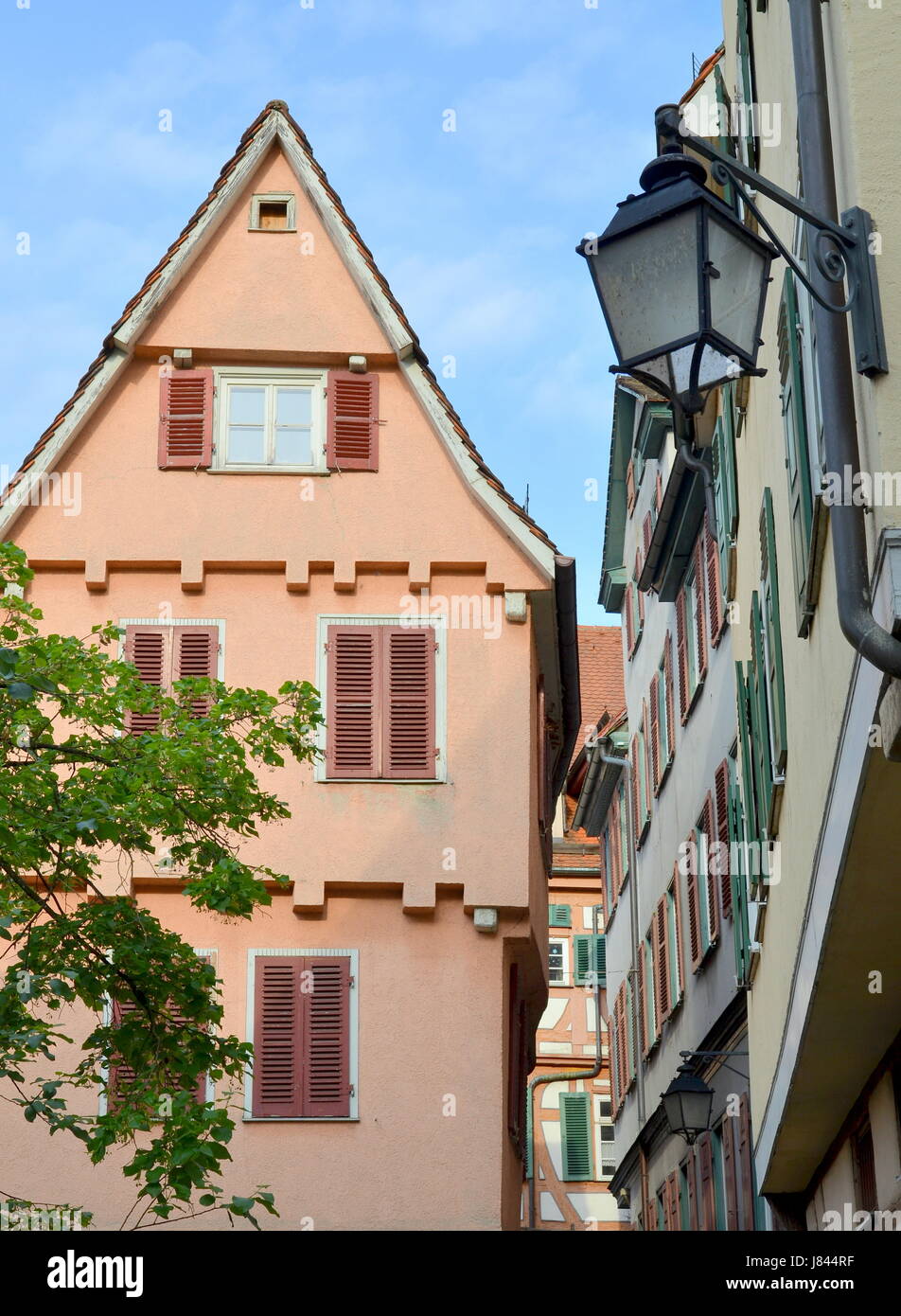 city town city town window porthole dormer window pane shutters idyll ...