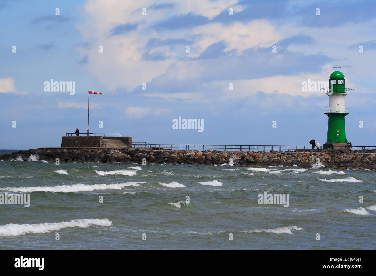 waves water baltic sea salt water sea ocean firmament sky lighthouse ...