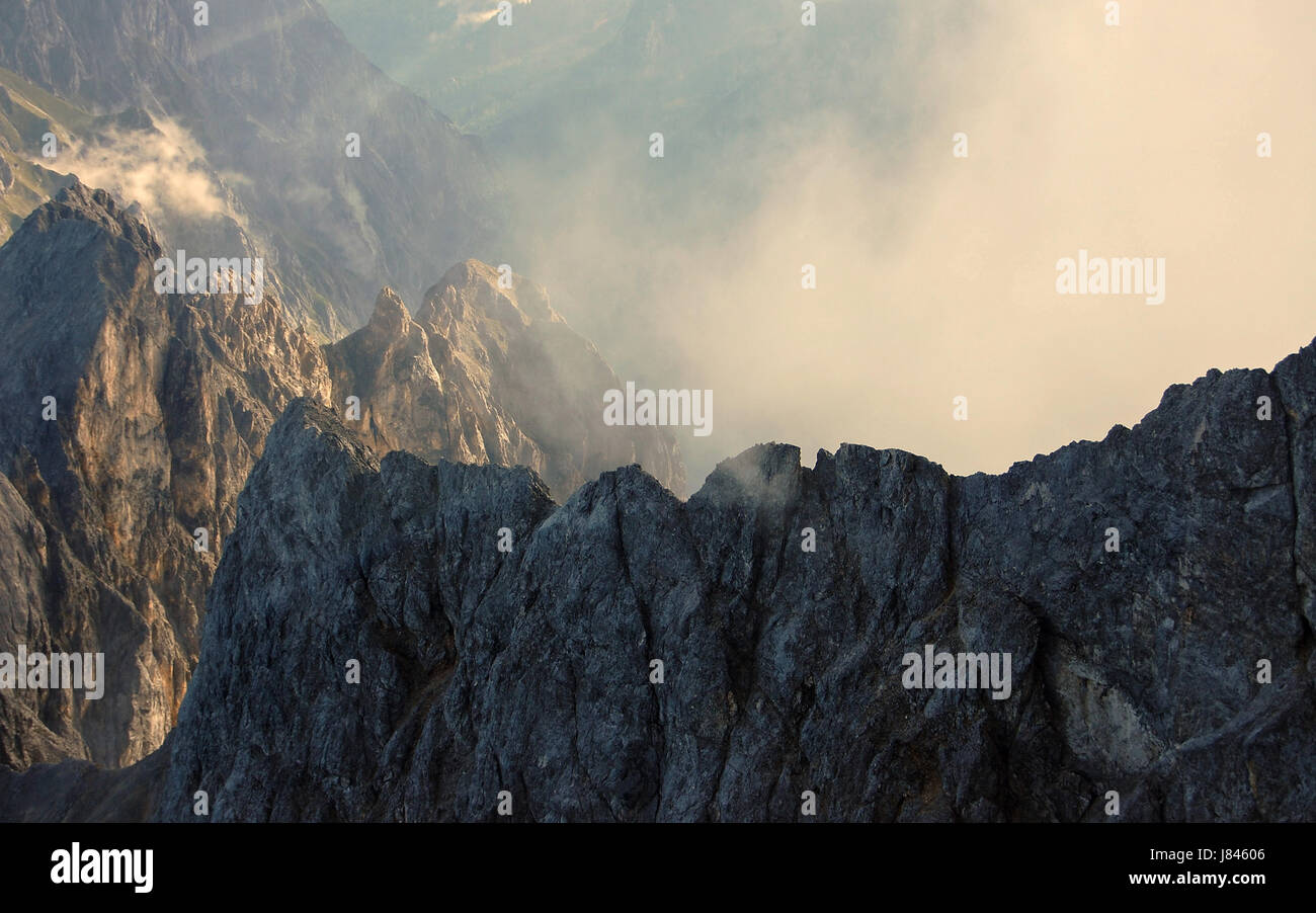 alps cloudy alpine rise climb climbing ascend uphill tread clamber ...