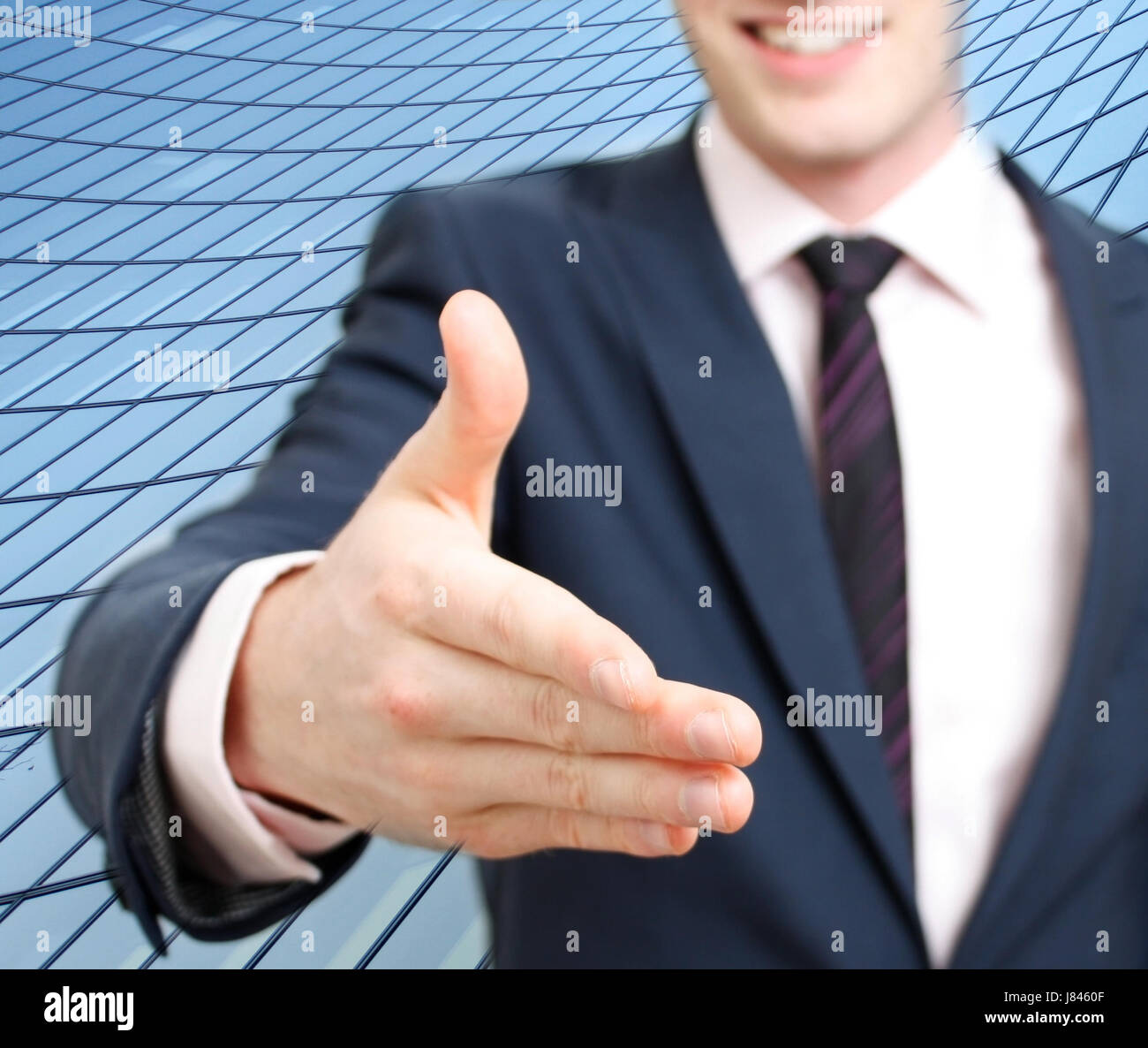 Party man handshake hi-res stock photography and images - Alamy