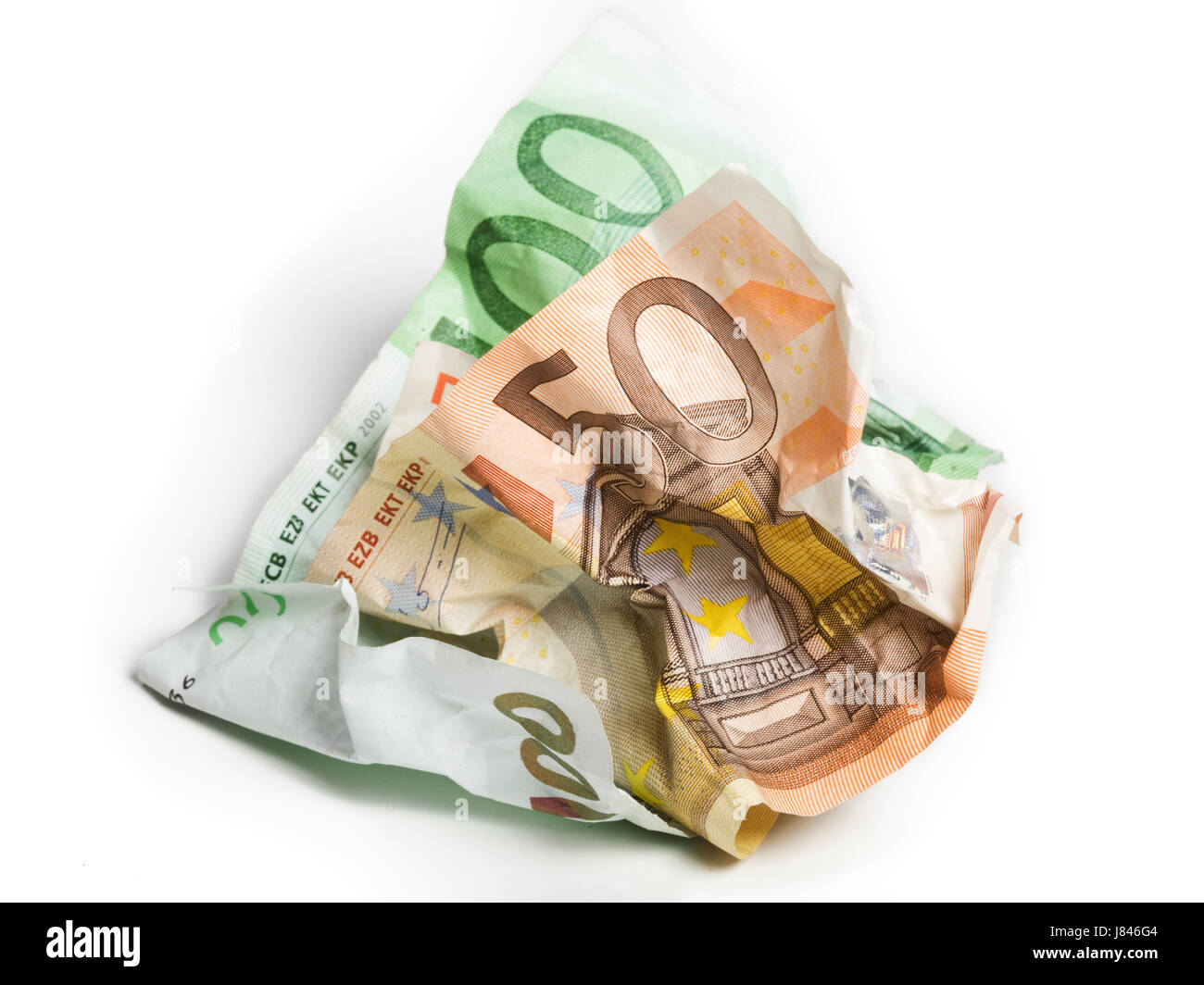 Crumpled european banknotes hi-res stock photography and images - Alamy