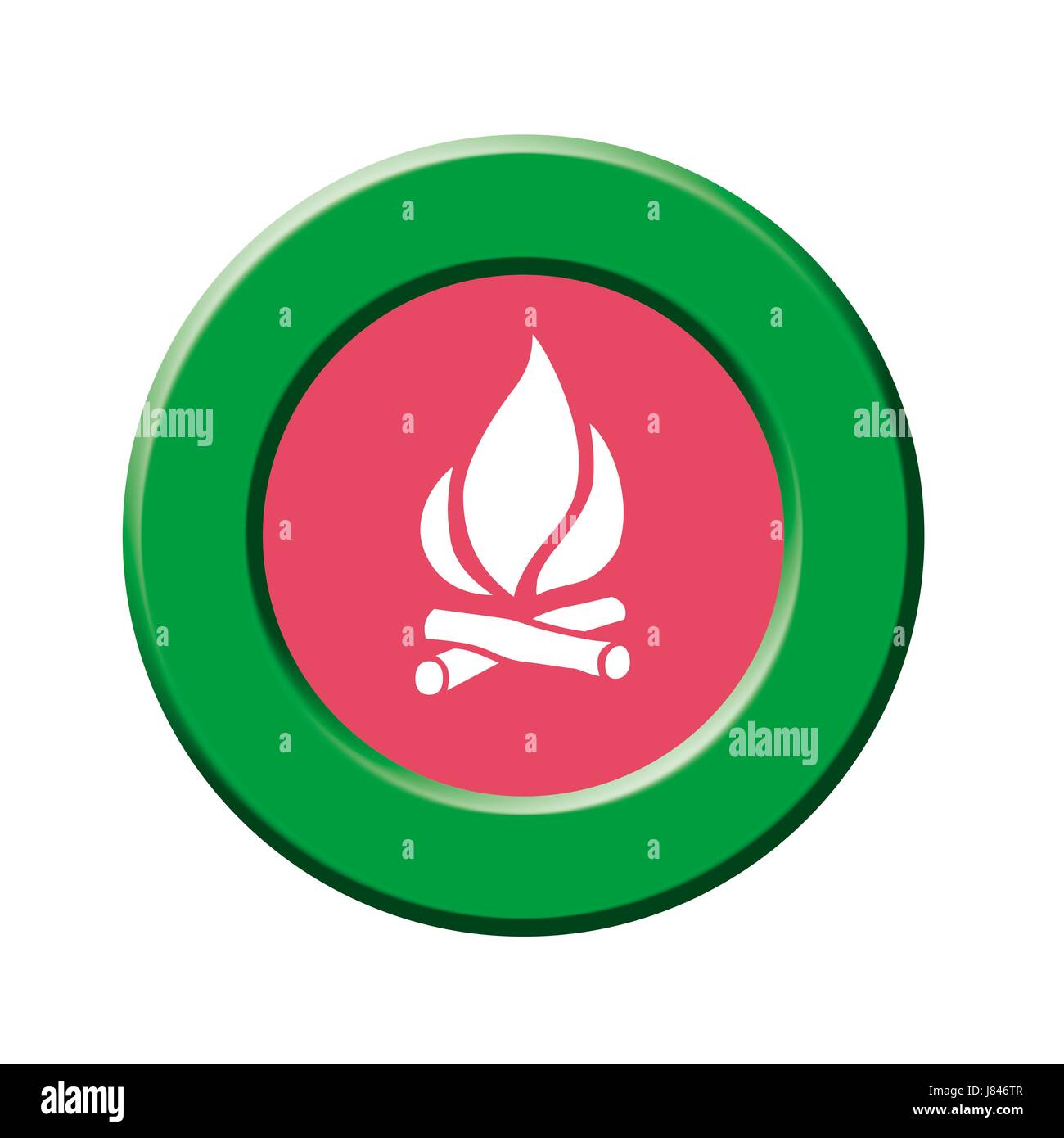 graphic fire conflagration button campfire pictogram symbol pictograph ...