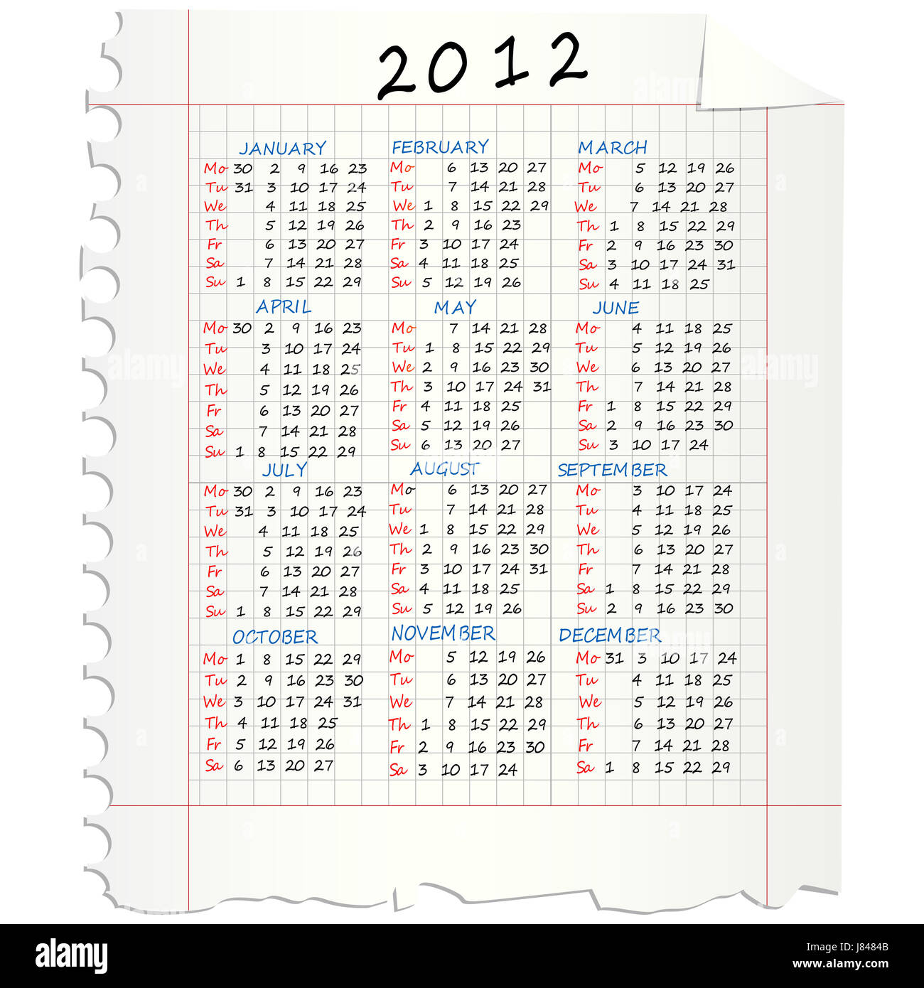 Month program Cut Out Stock Images & Pictures - Alamy