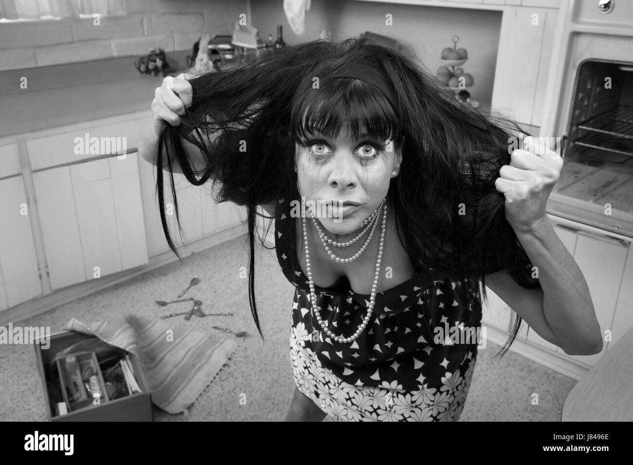 Spoiled woman Black and White Stock Photos & Images - Alamy