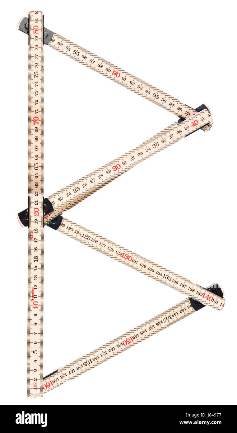 tool isolated wood ruler studio shape meter dial gauge folding alphabet ...