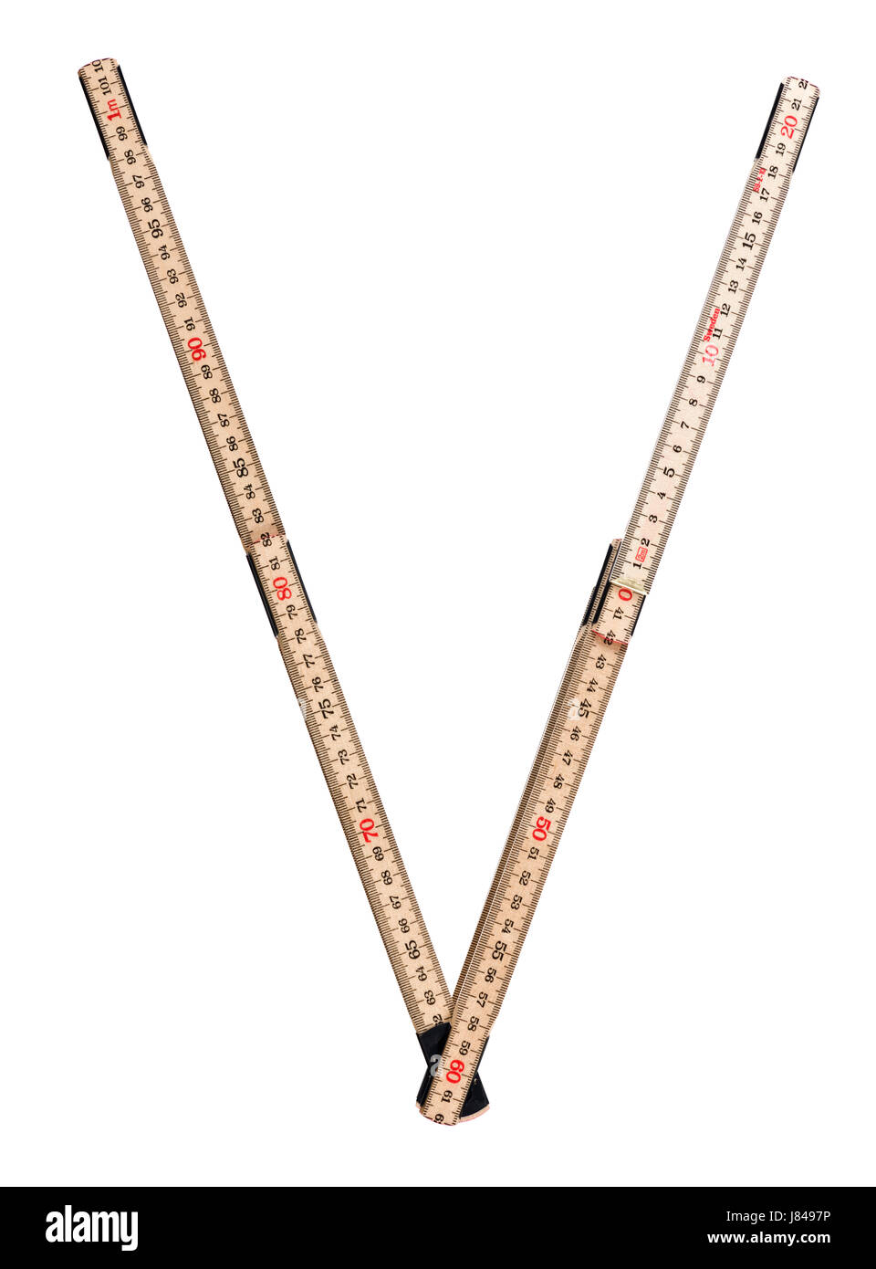 tool isolated wood ruler studio shape meter dial gauge folding alphabet ...