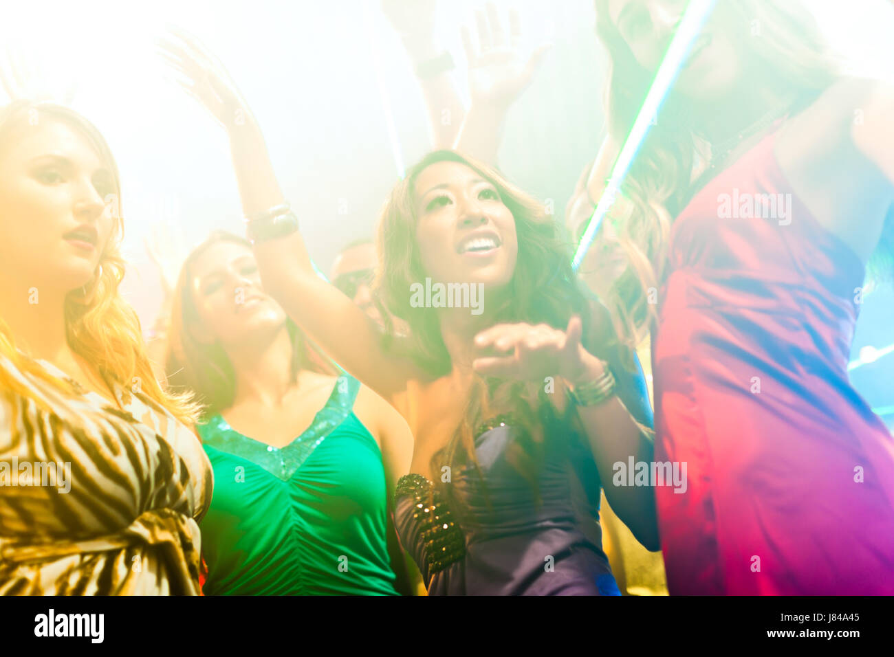 people at party in disco club Stock Photo - Alamy