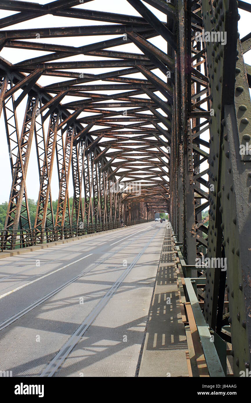 bridge rhine germany german federal republic style of construction ...