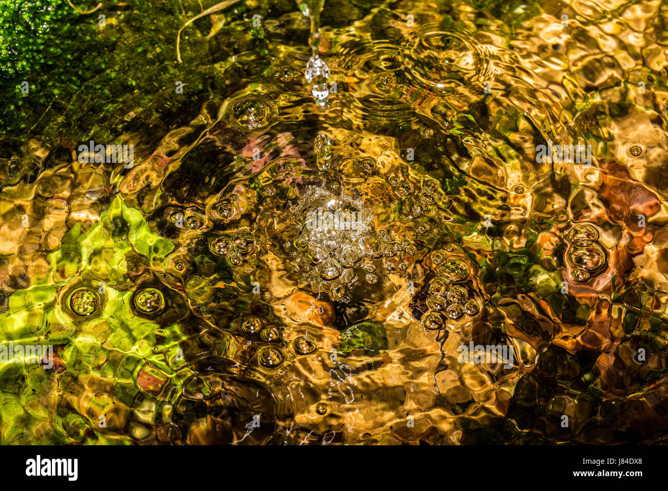 Waterbubbles of a small well Stock Photo - Alamy