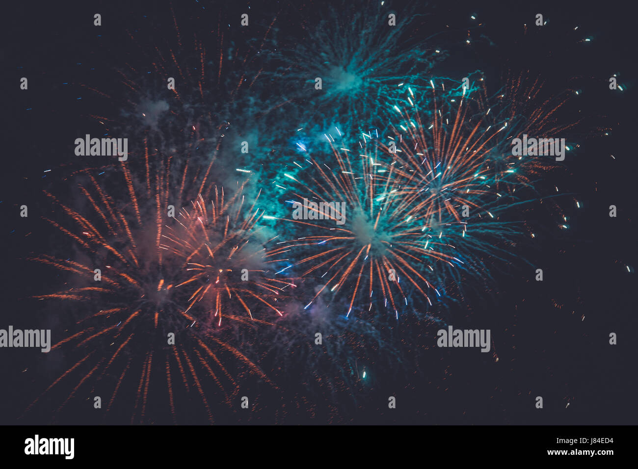 Easter celebration fireworks, Corfu - Greece Stock Photo - Alamy