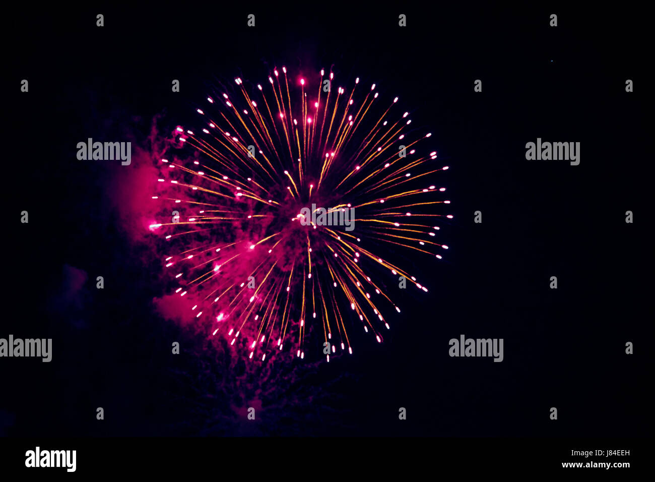 Easter celebration fireworks, Corfu - Greece Stock Photo - Alamy