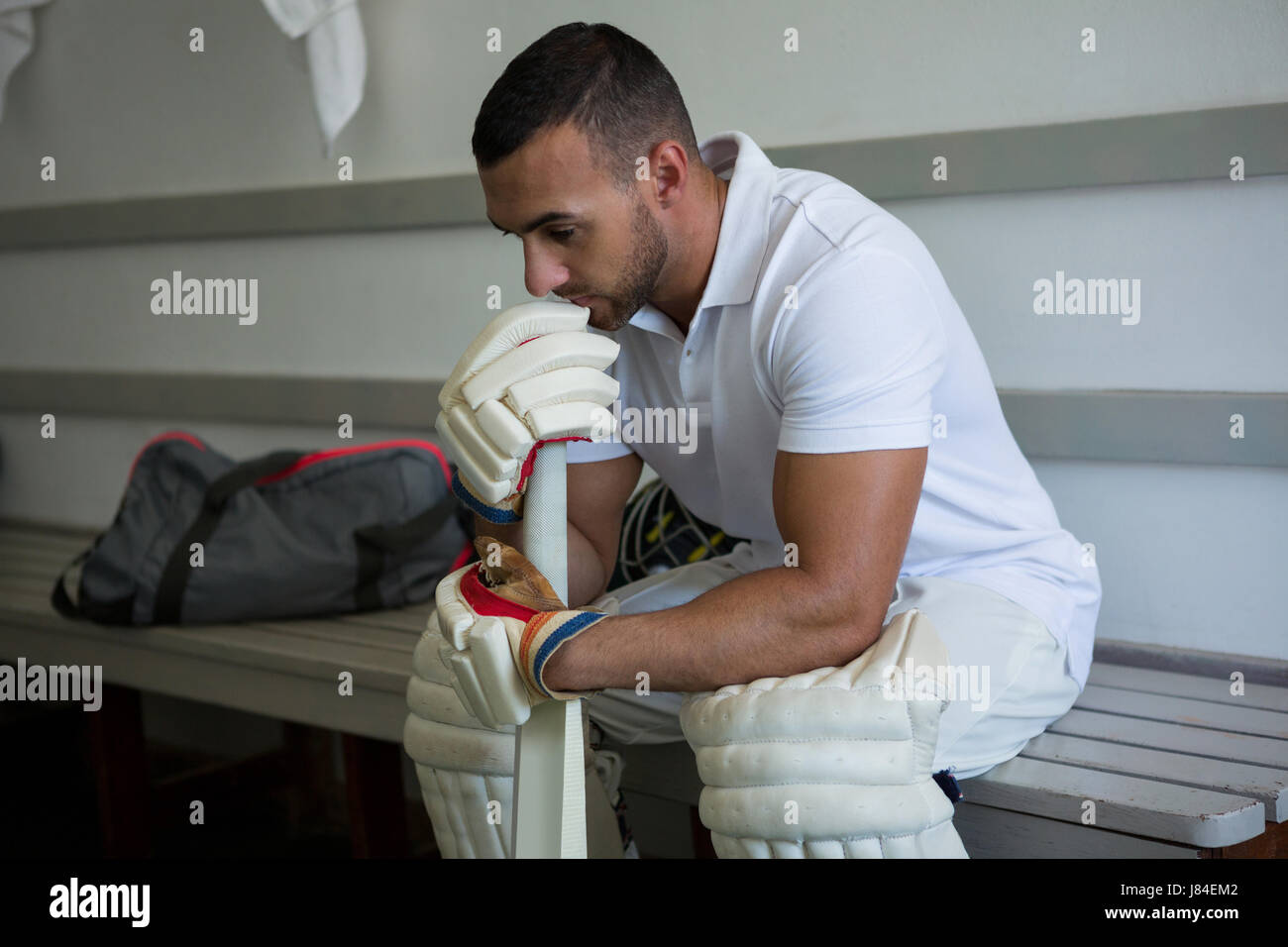Sports cricket bench hi-res stock photography and images - Alamy