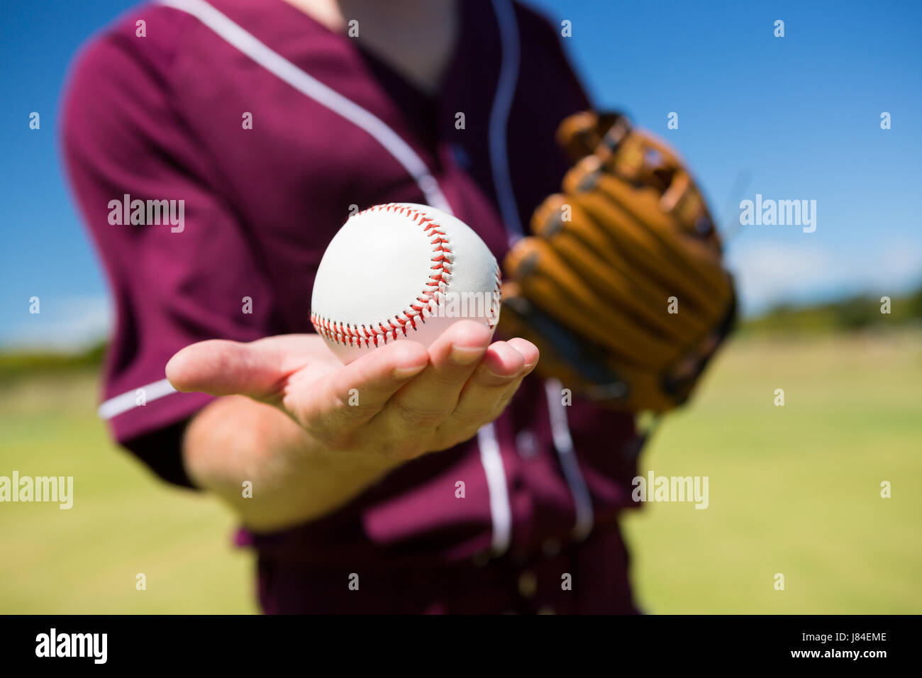 Professional sportsperson sportswear holding sport ball competition hi ...