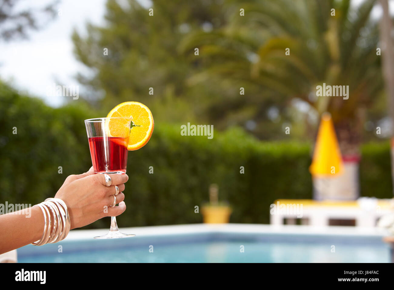 cocktail at the pool Stock Photo - Alamy