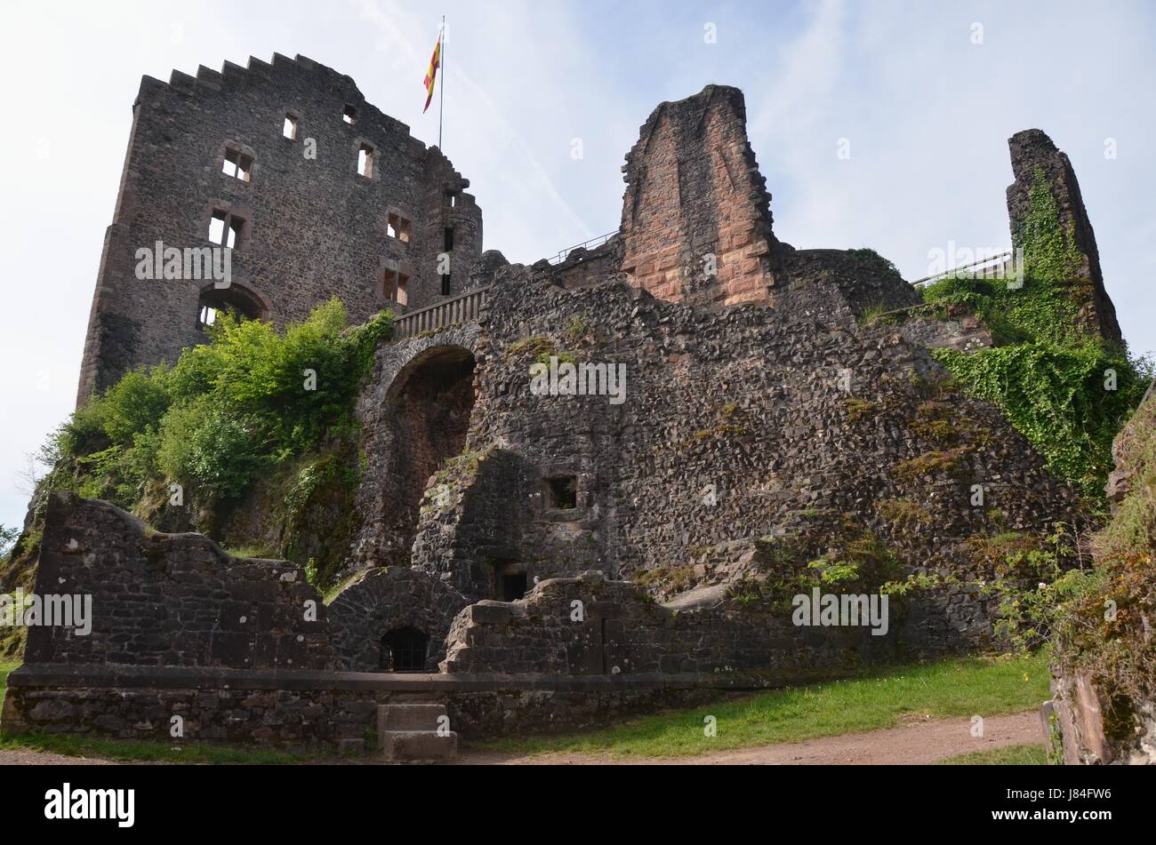 germany german federal republic ruin castle building chateau house ...