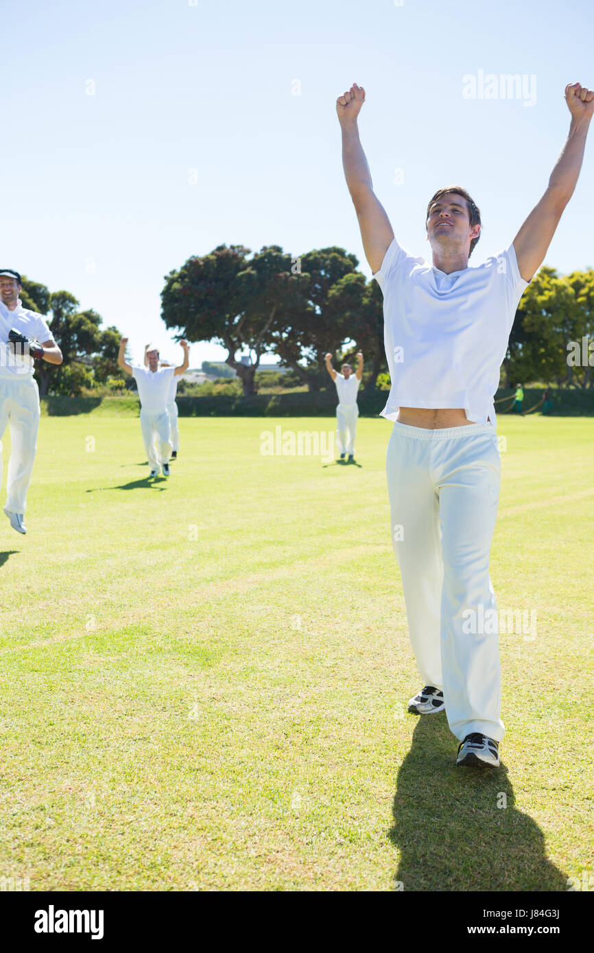 Cricket players success hi-res stock photography and images - Alamy