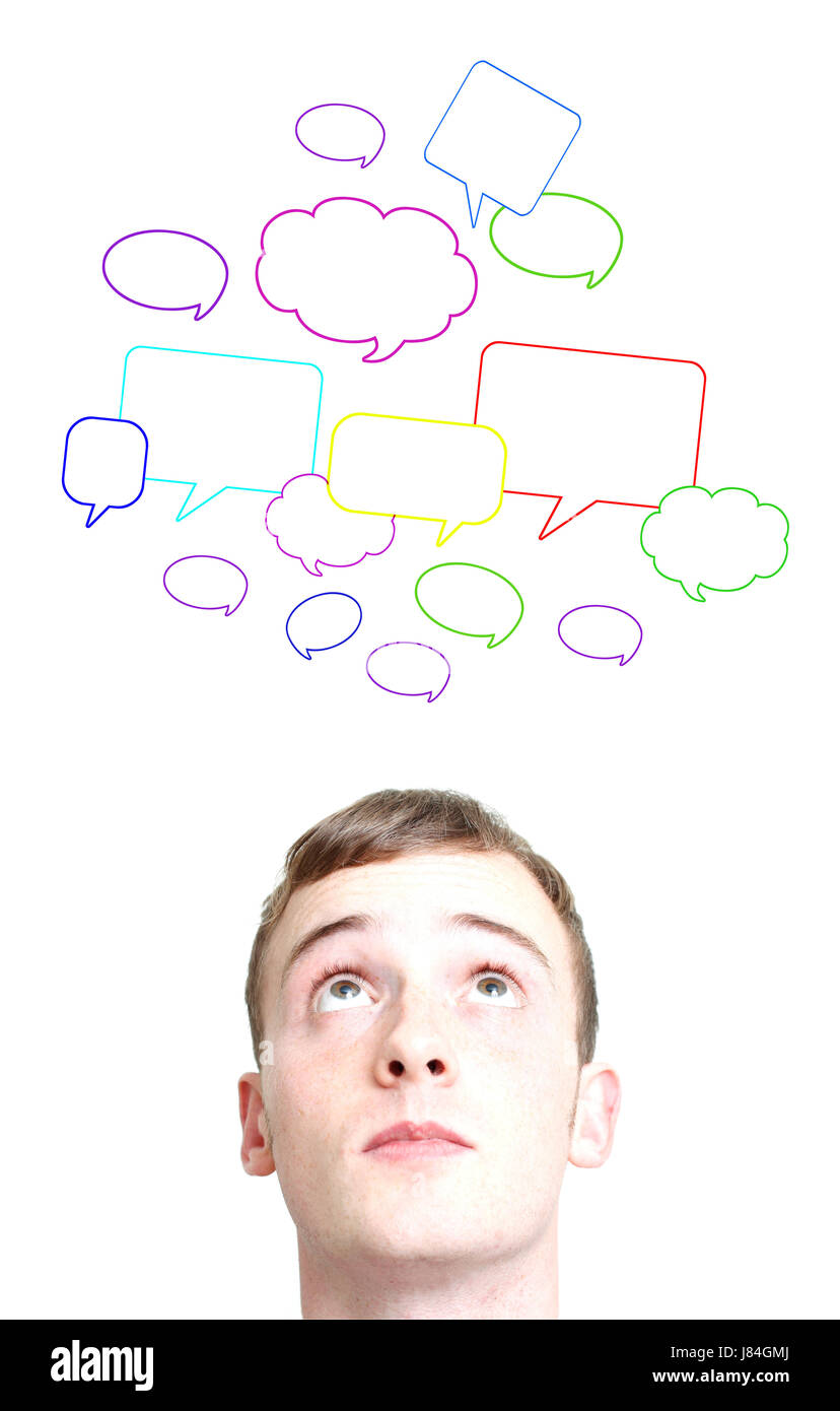 guy talk speaking speaks spoken speak talking chat nattering isolated ...