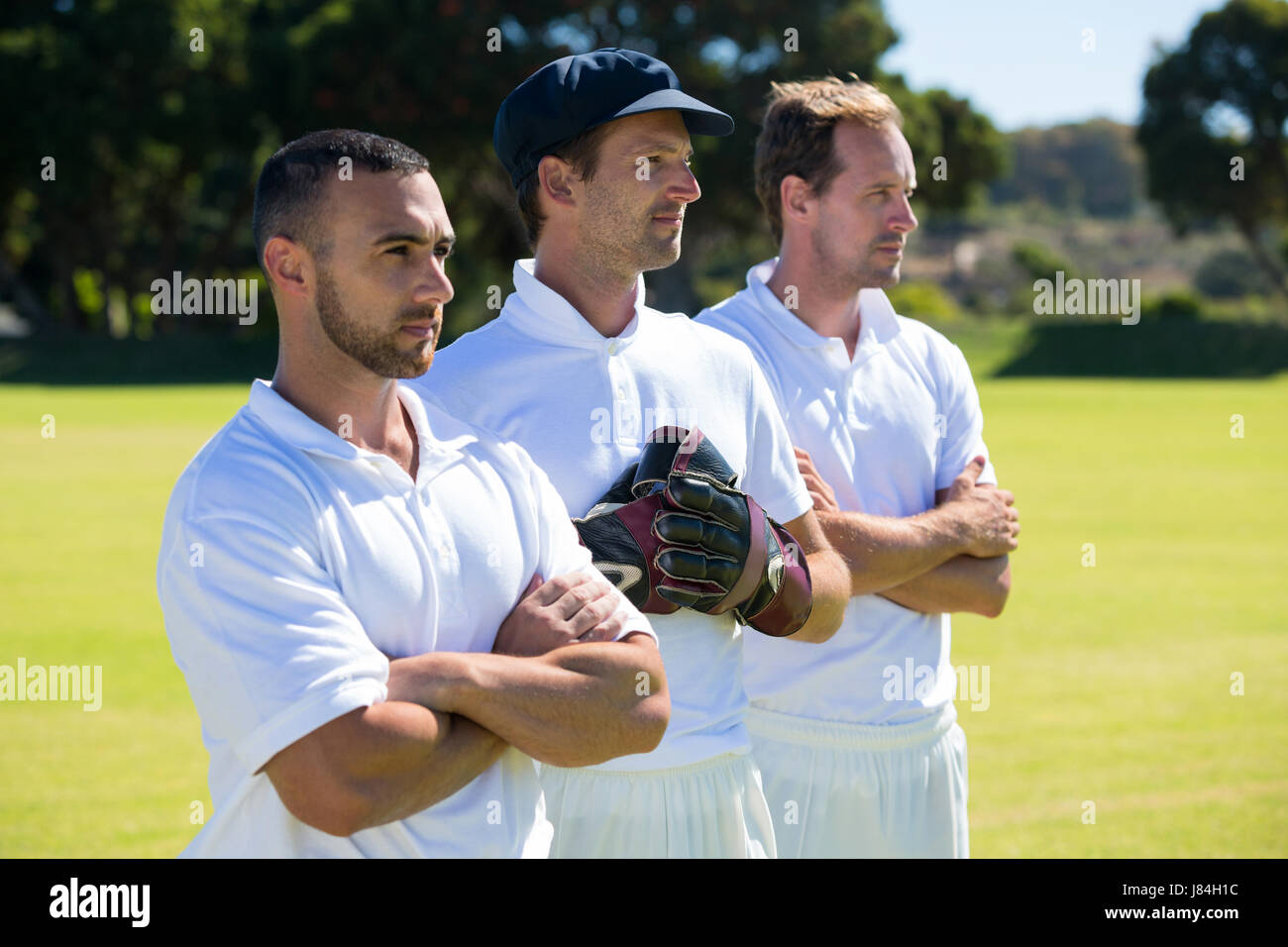 Cricket players training hi-res stock photography and images - Alamy