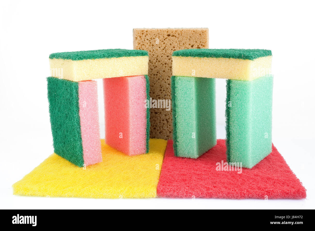 object isolated wash washing sponges home sponge house building tool ...