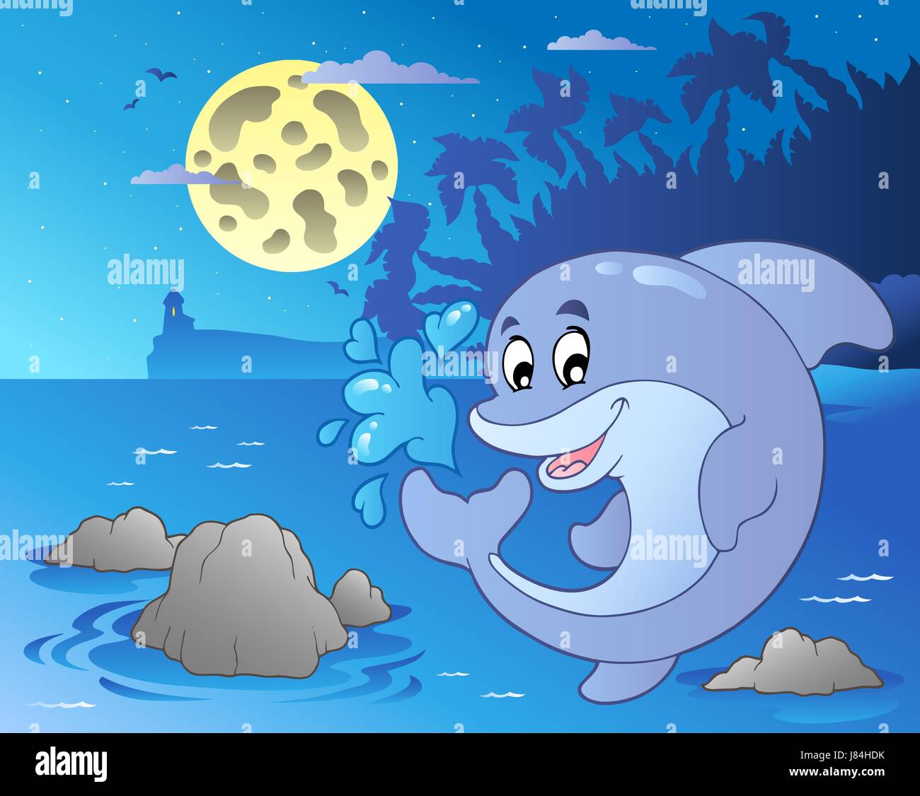 animal mammal fauna night nighttime fish evening dolphin laugh laughs ...