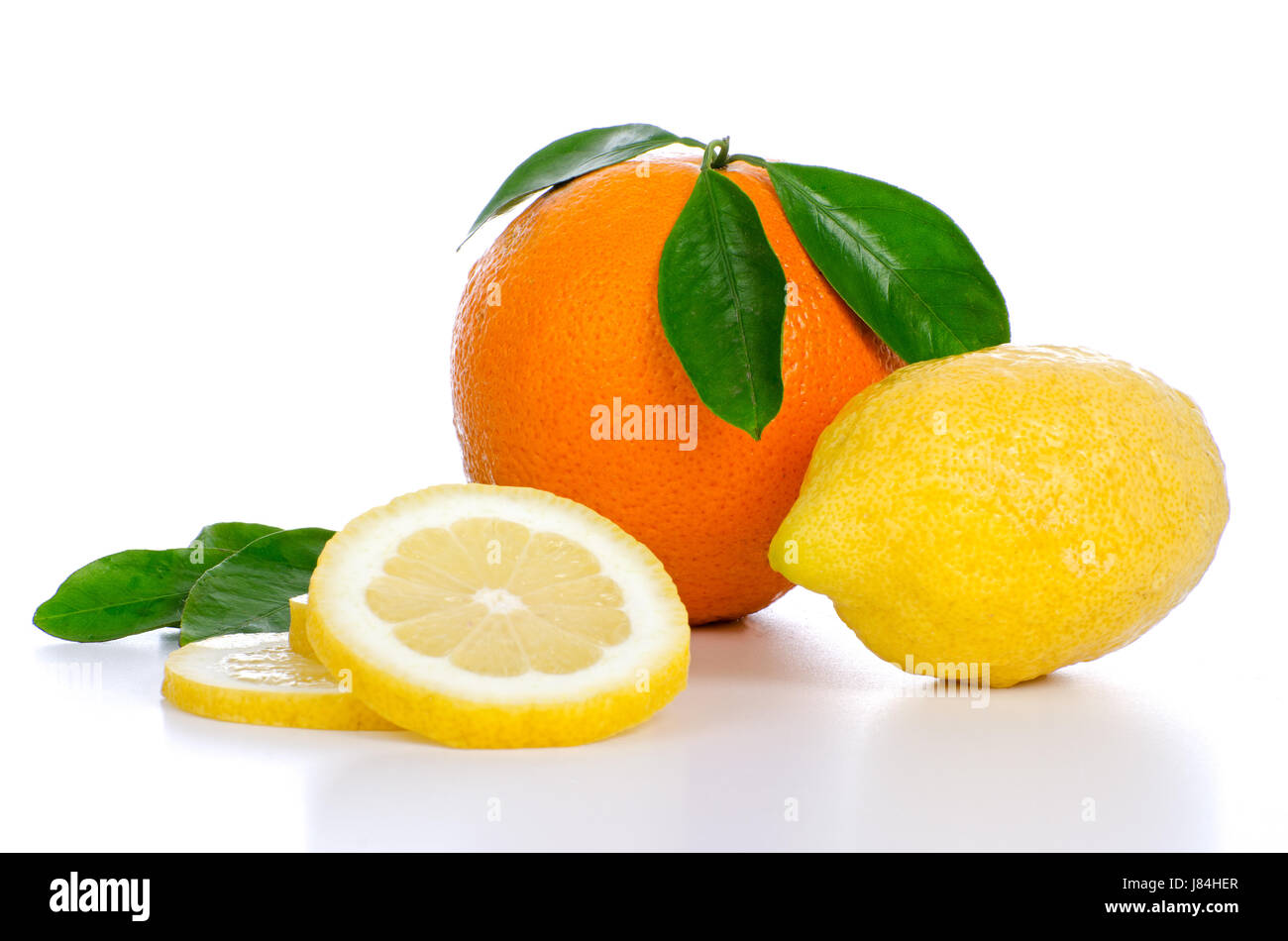 orange food aliment leaf object sweet isolated closeup green ripe fruit ...