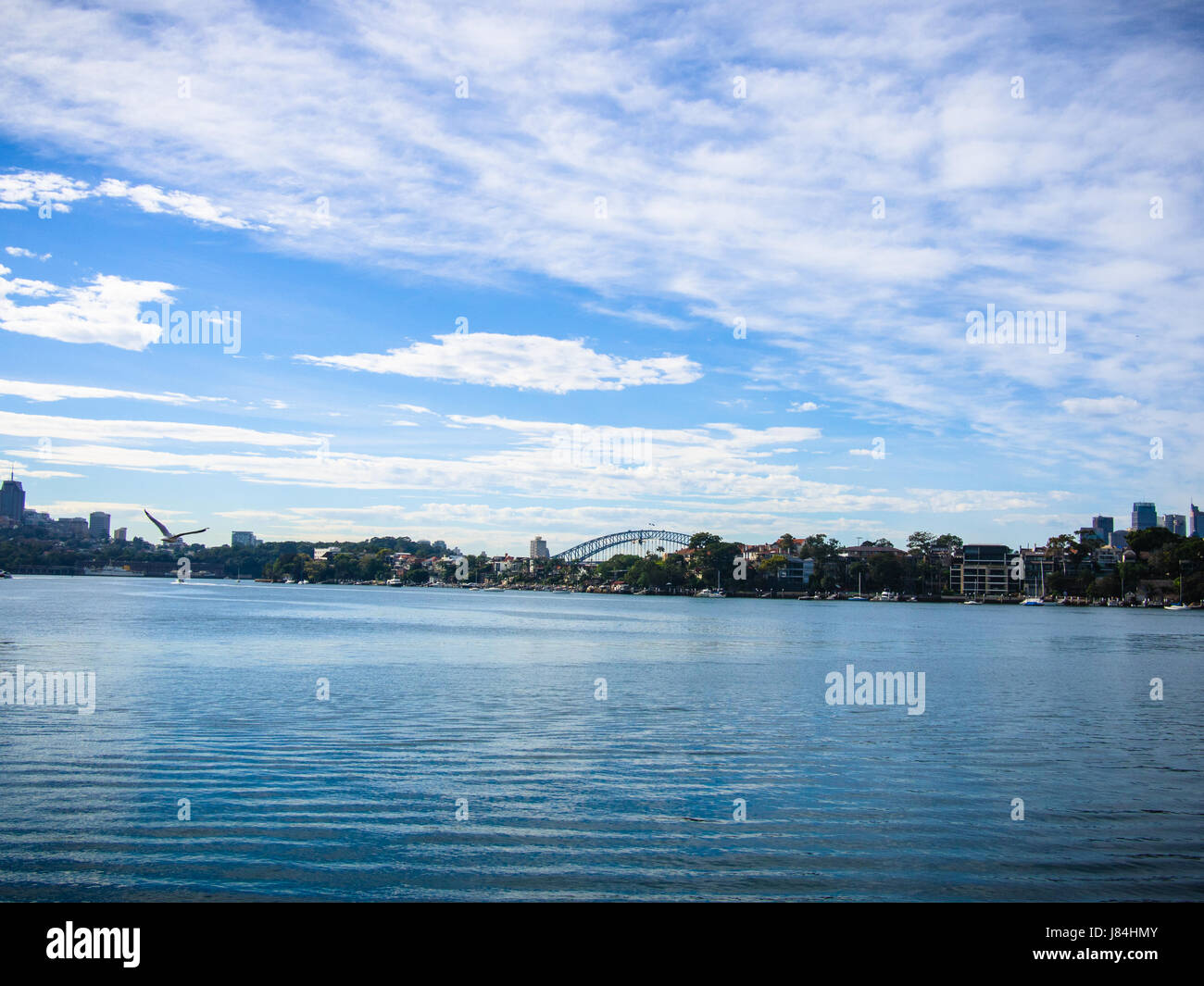 Harbour bridge in clouds hi-res stock photography and images - Alamy