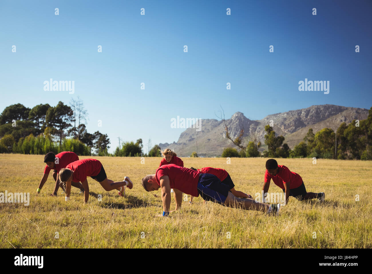 Trainer training kids in boot hi-res stock photography and images - Alamy