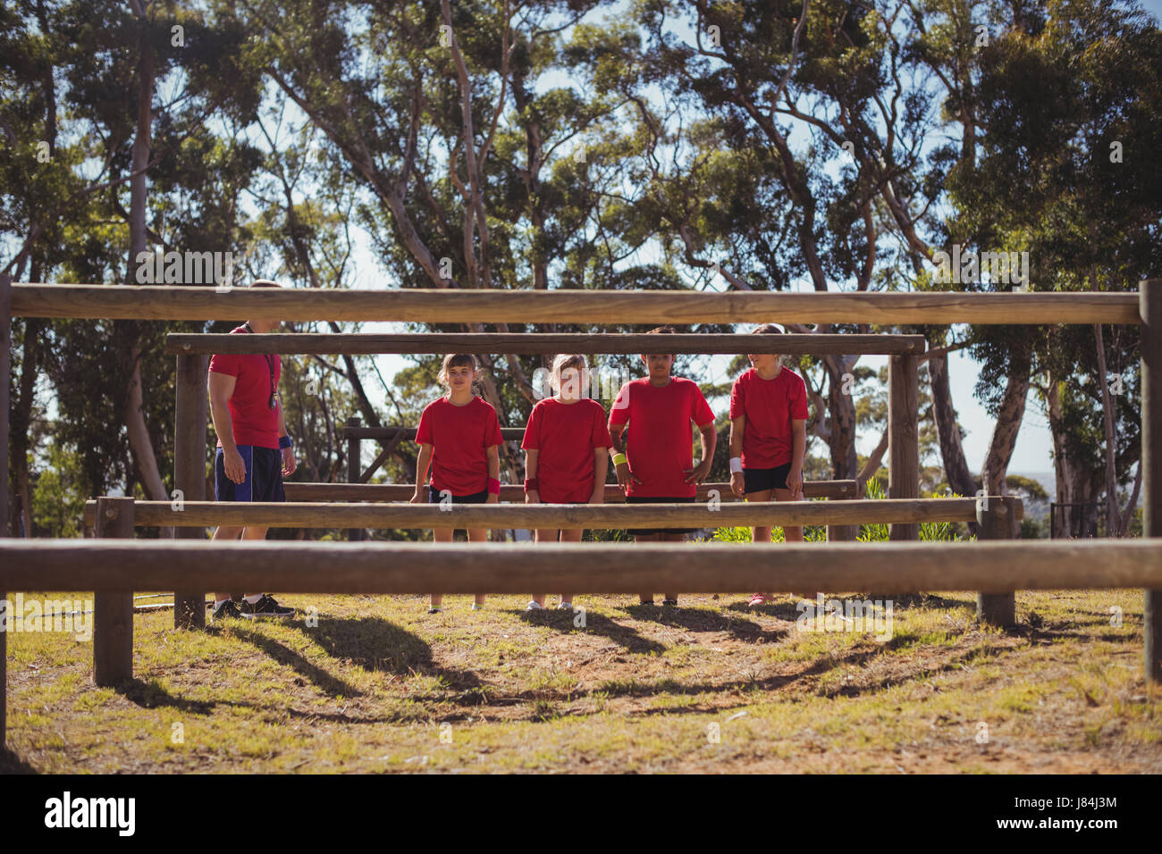 Kids Wooden Obstacle Course High Resolution Stock Photography and ...