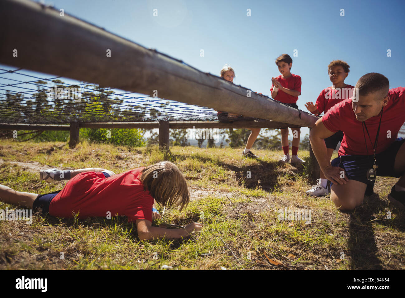 Crawling under net hi-res stock photography and images - Alamy