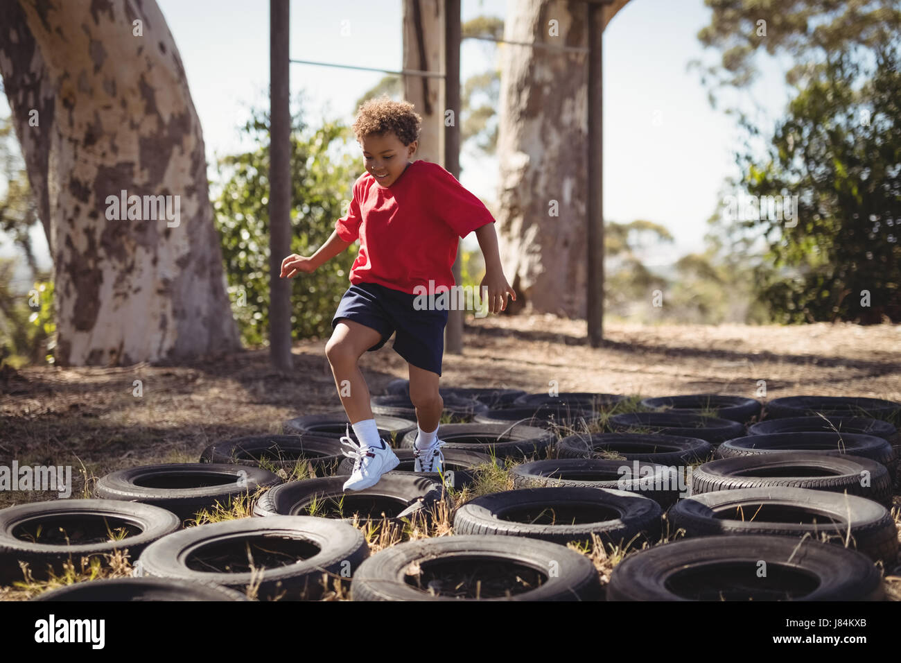 Child obstacle course hi-res stock photography and images - Alamy