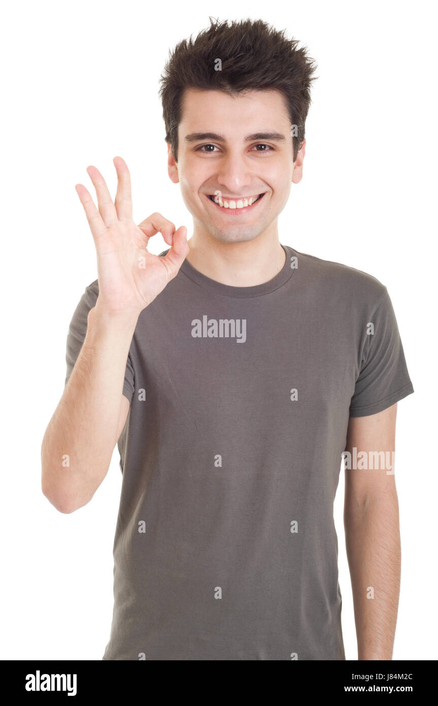 guy ok male masculine portrait sign layer casual youthful success man ...