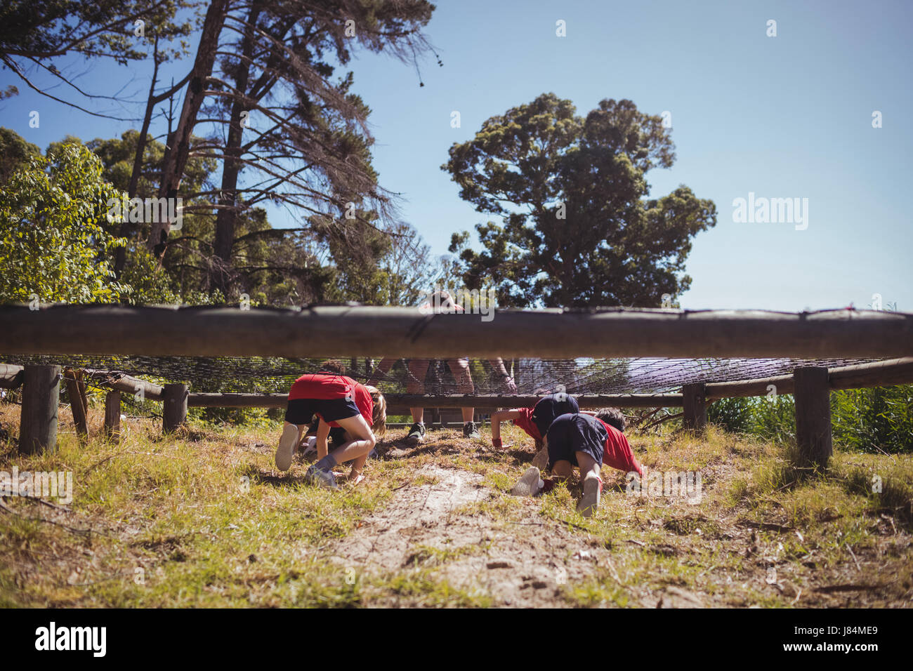Crawling under net hi-res stock photography and images - Alamy