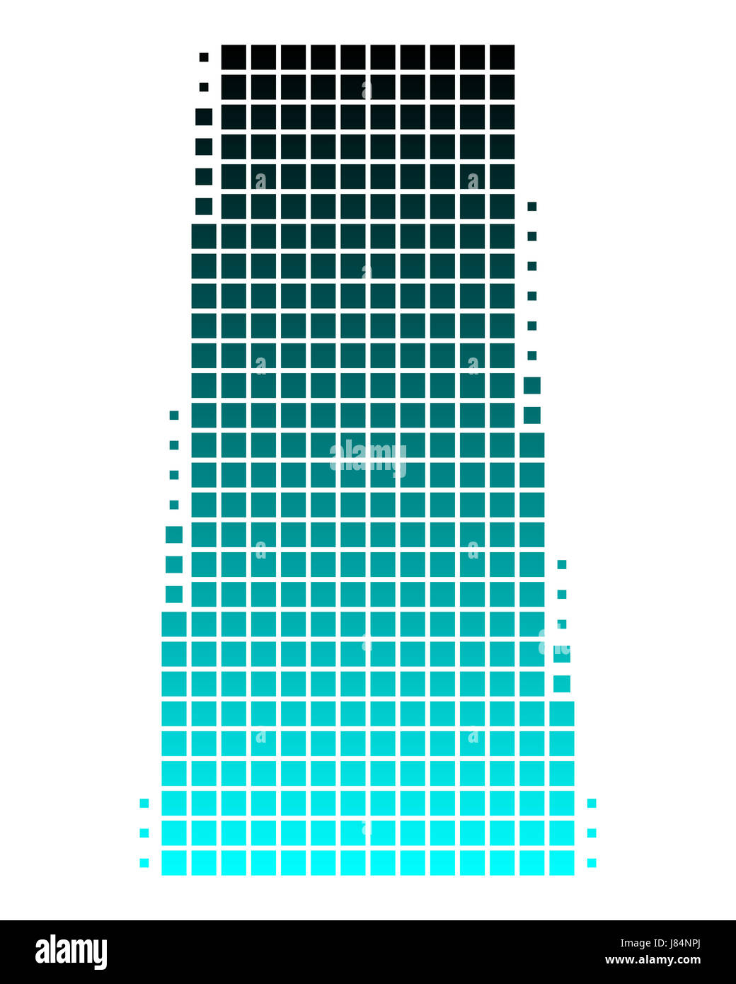 blue green illustration canada angular square card spotted turquoise ...