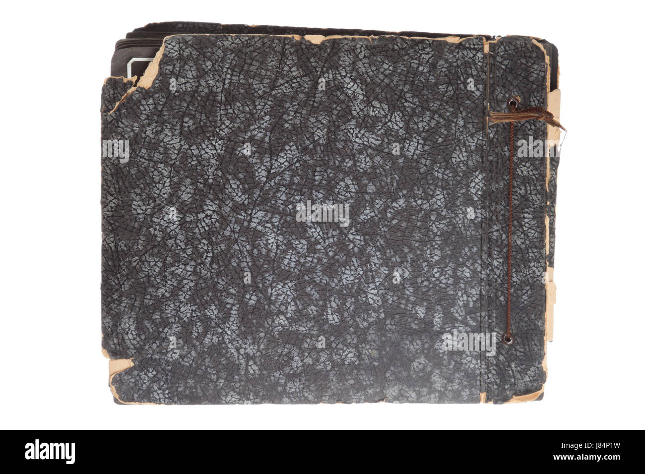 isolated vintage leather cover retro portfolio album old isolated ...