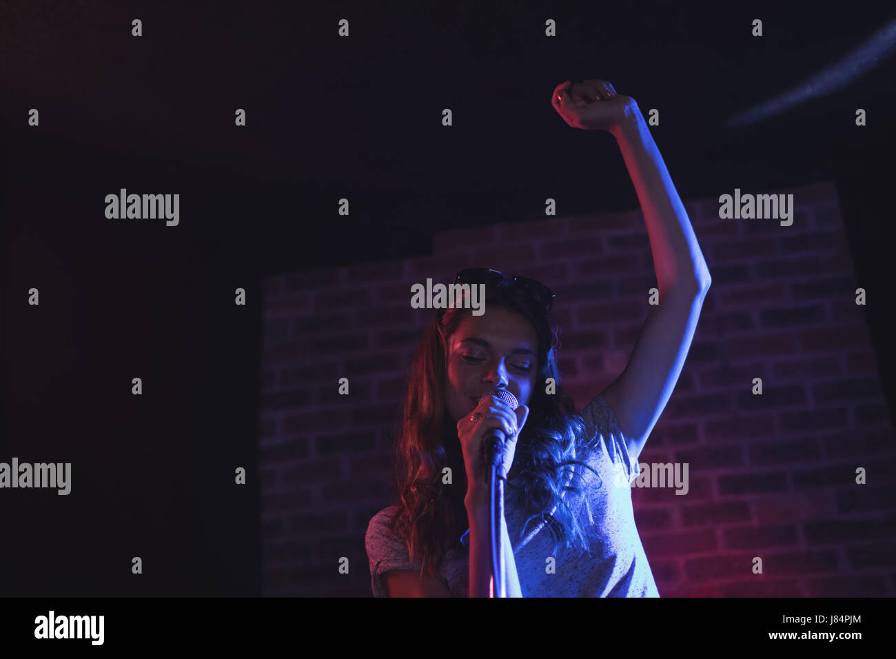 Concert stage audience low angle hi-res stock photography and images ...