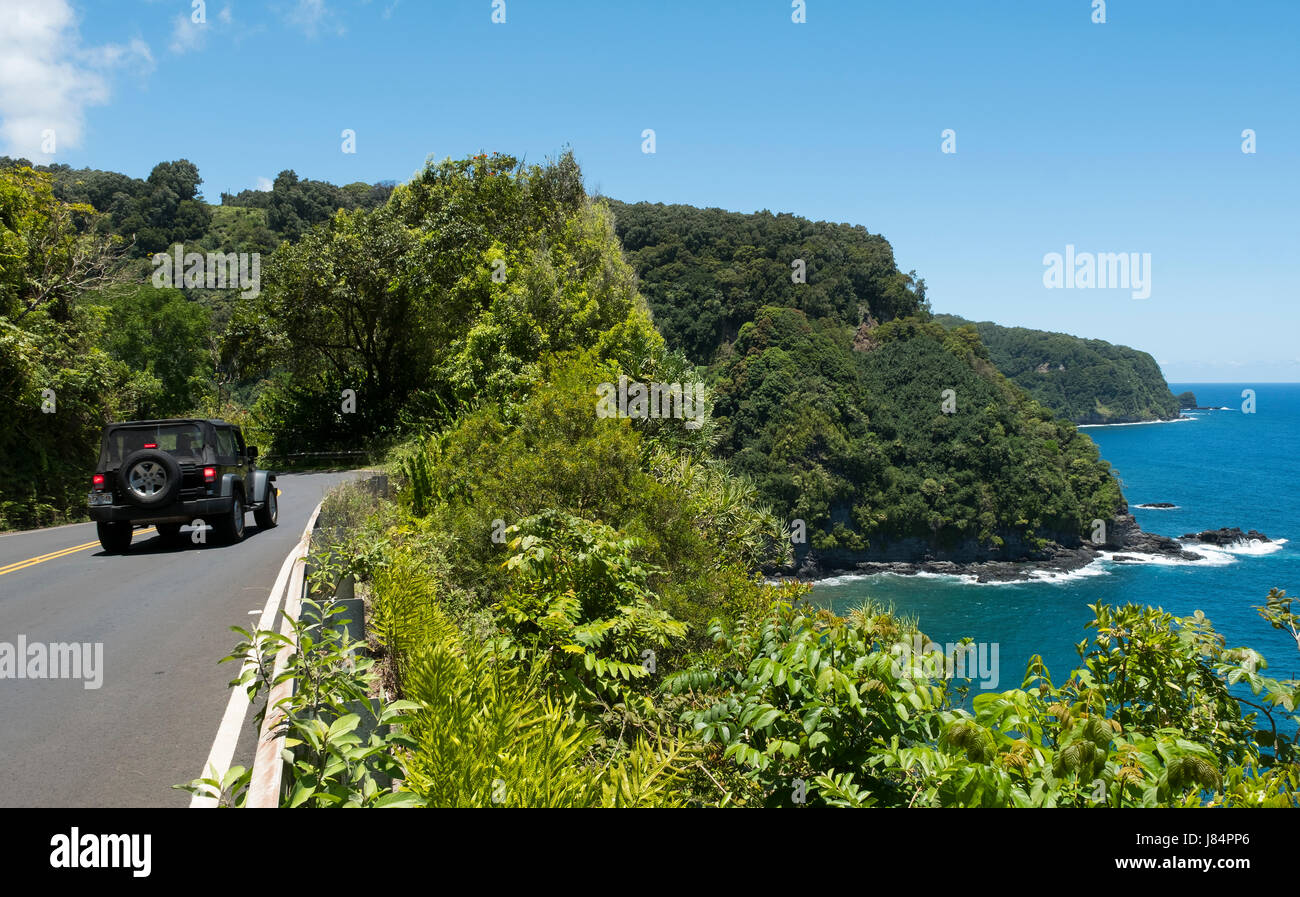 Hana highway aerial hi-res stock photography and images - Alamy